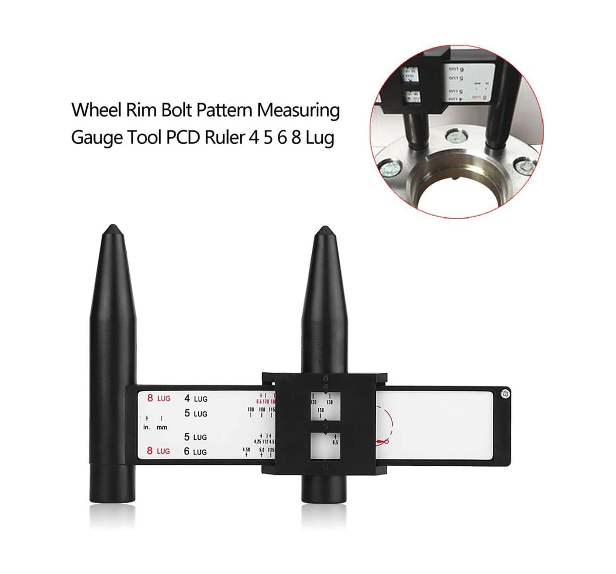 Wheel Bolt Pattern/PCD Caliper Gauge - For 4,5, and 6 Lug Wheels — MT-RSR