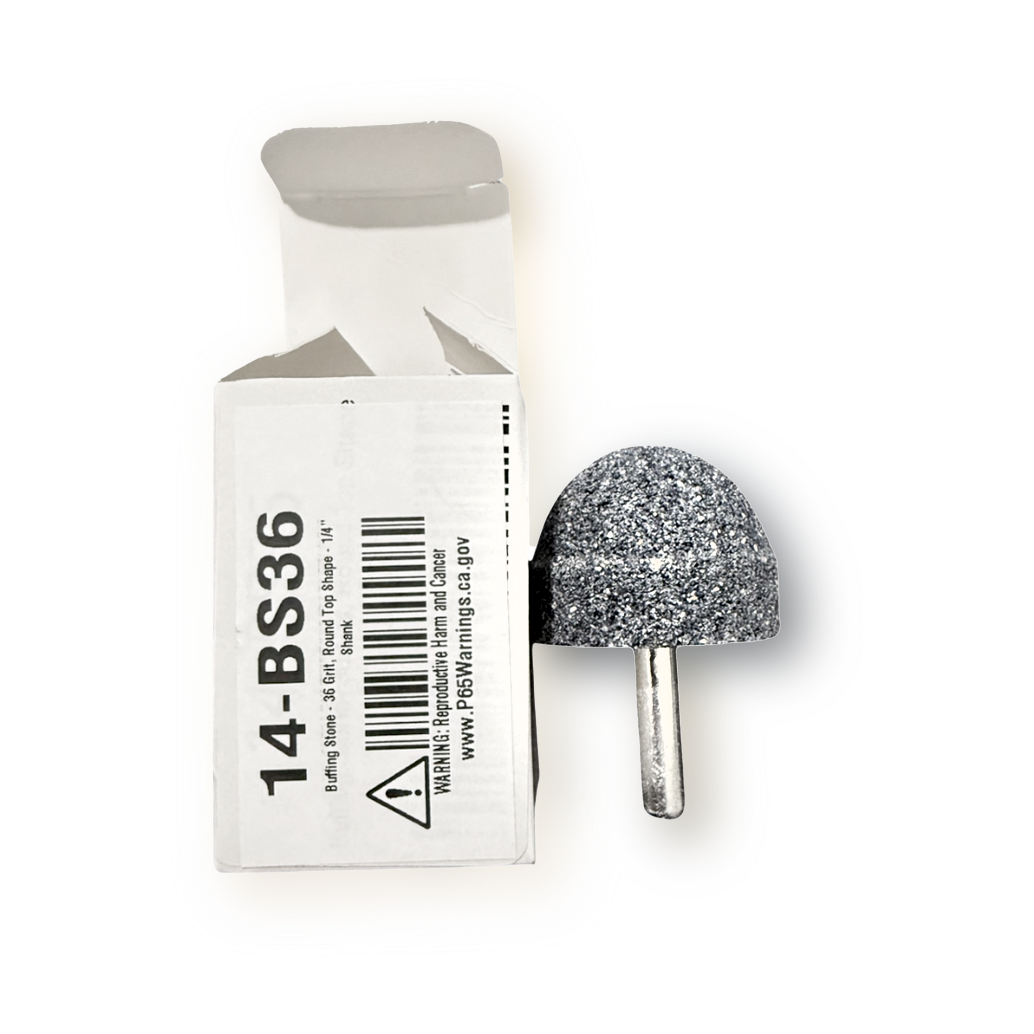 Buffing Stone, 36 Grit Round Top, ¼? Shank | Competitive Pricing — MT-RSR