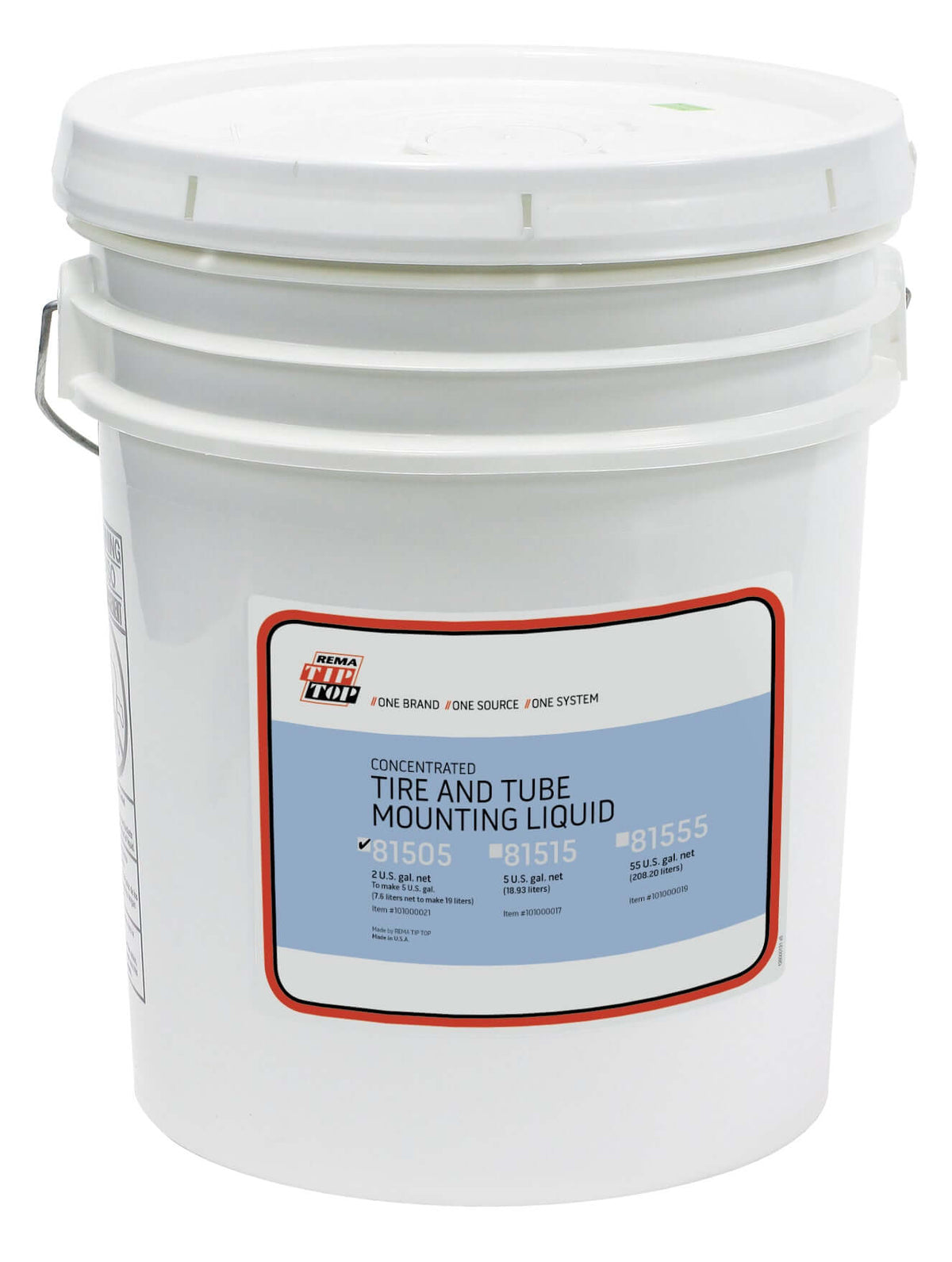 Rema 81505 Tire Mounting Lube - Liquid, Blue Tacky - 2 gal (in 5 gal b ...