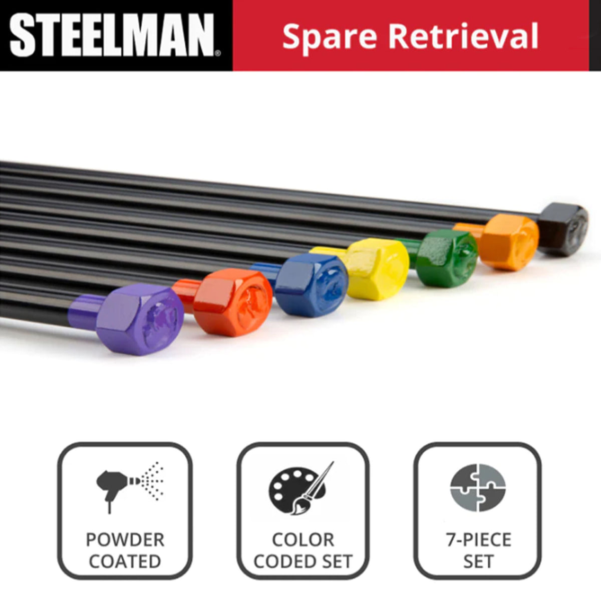 Spare Tire Removal Kit, 7 Piece - With Mount