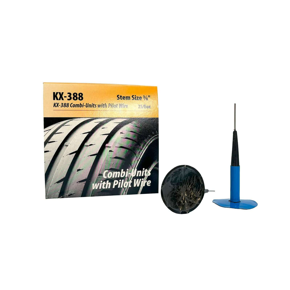 KEX 387 Tire Repair Combination Plug w Lead Wire, 3/8" | MT-RSR x KEX