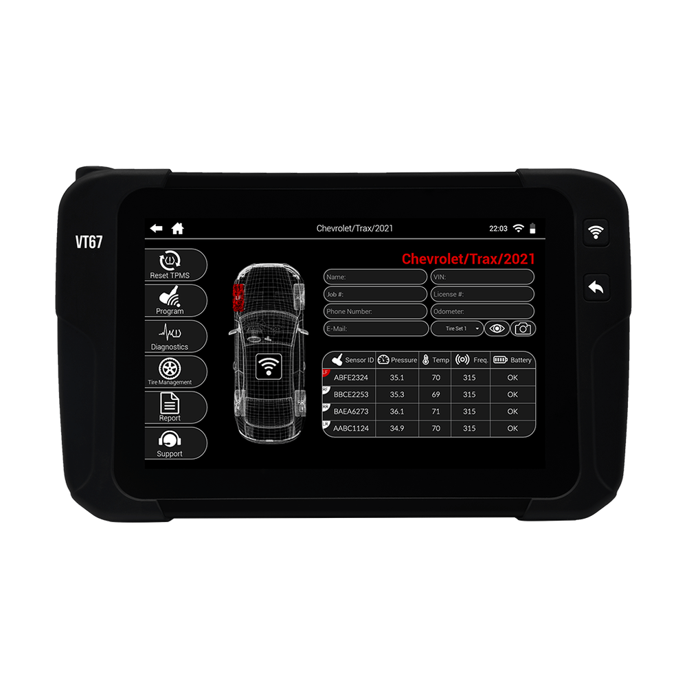 ATEQ VT67 TPMS Tool + 120 "One-Direct" TPMS Sensor Kit