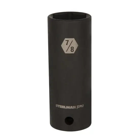 7/8" Thin Wall, Deep Well - 1/2" Drive, 6-Point Socket