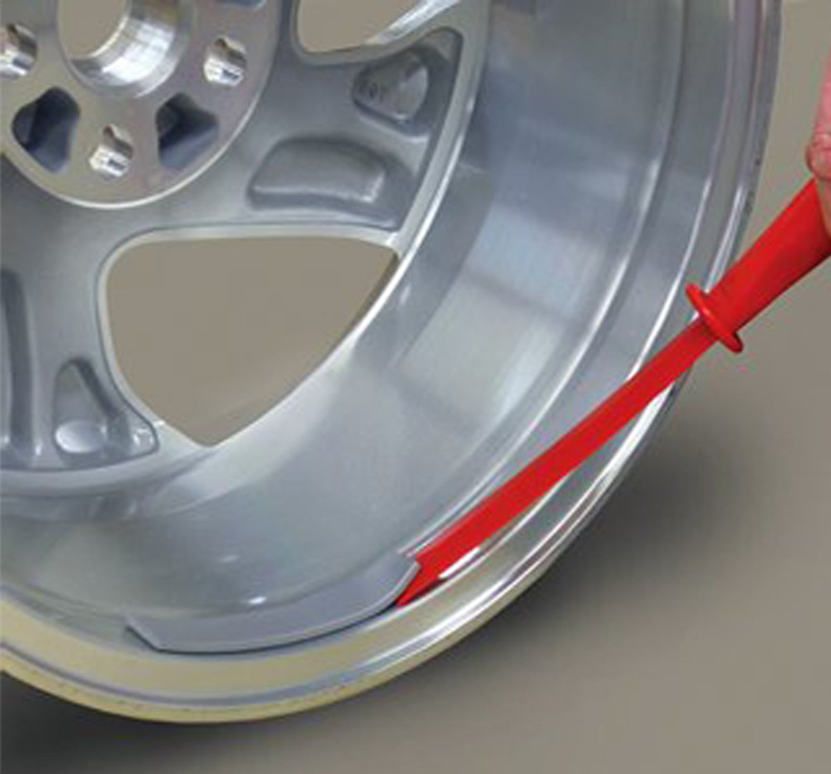 Adhesive Wheel Weight Removal Tool/Scraper - Red, Plastic